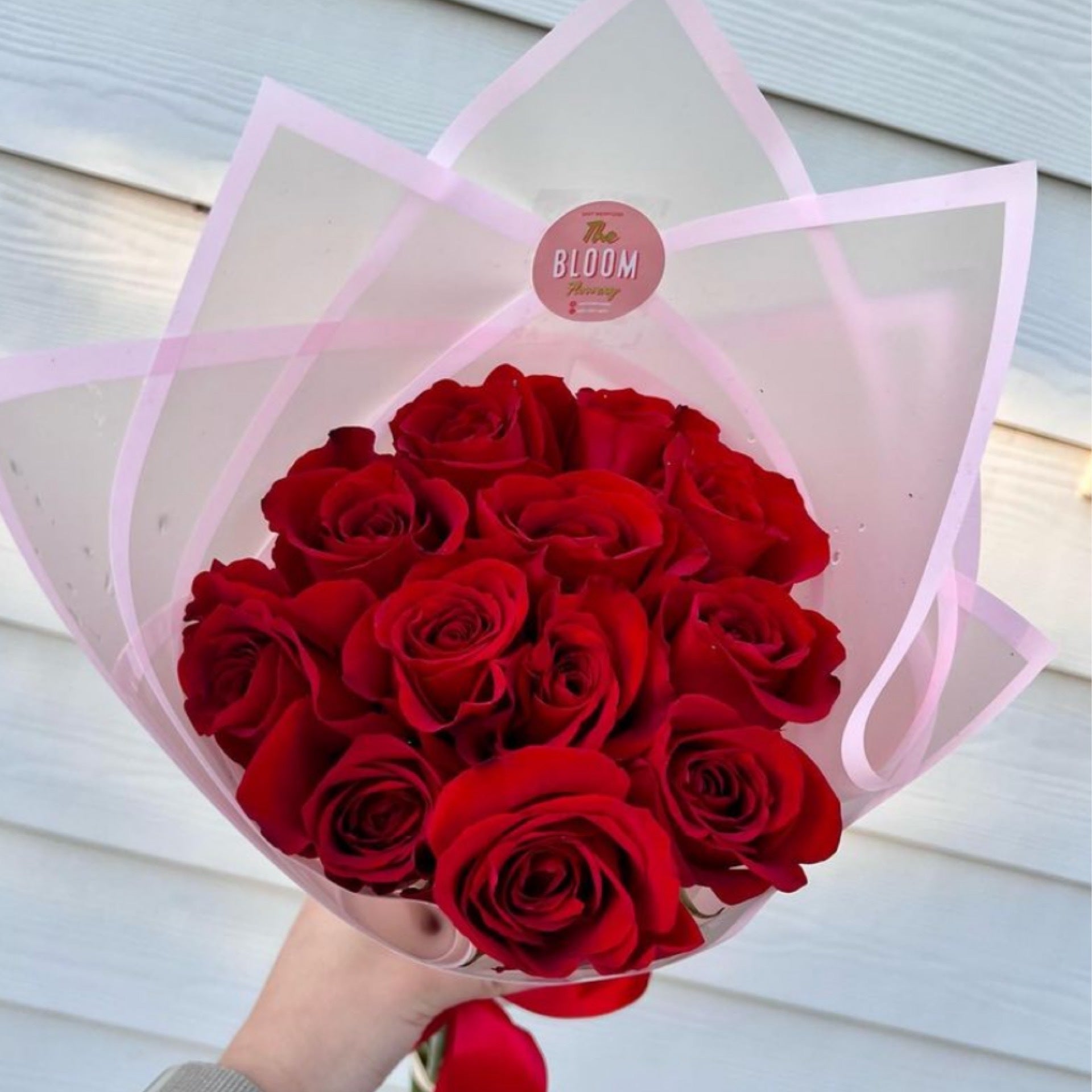 12 Rose Bouquet | The Bloom Flowery